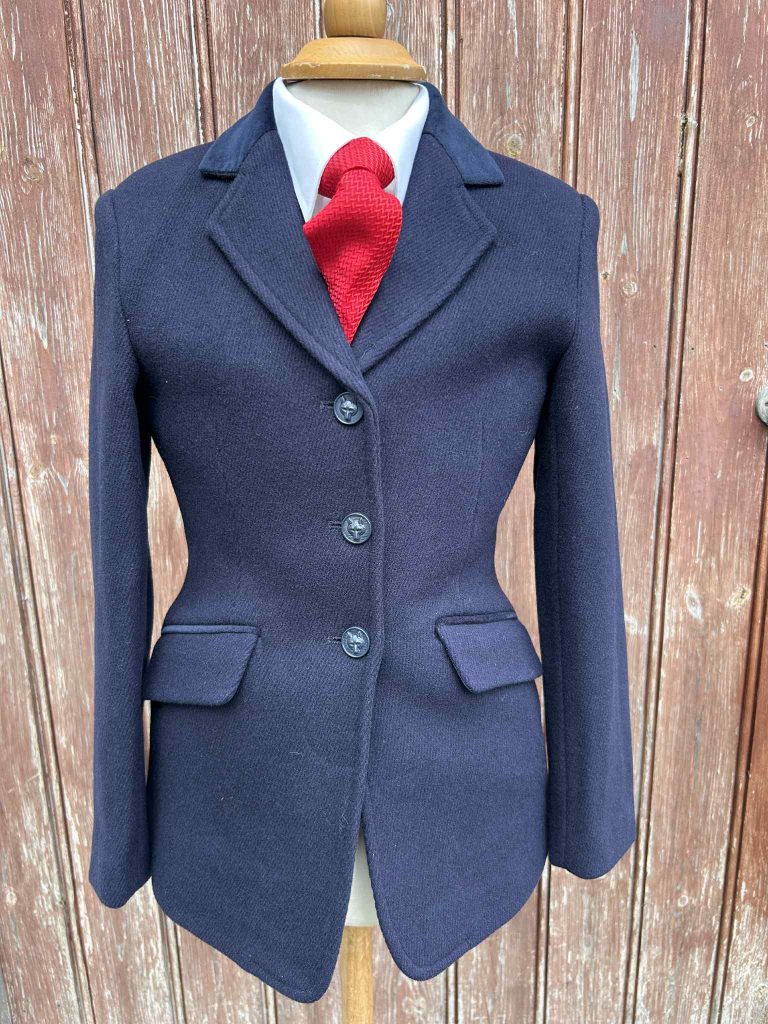 Junior Windsor Navy Wool Mix Riding Jacket - Showing Classics